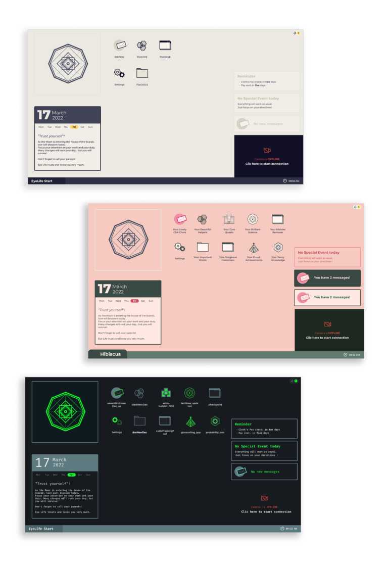 Flat Eye - Designing a Computer UI for a Management Video Game